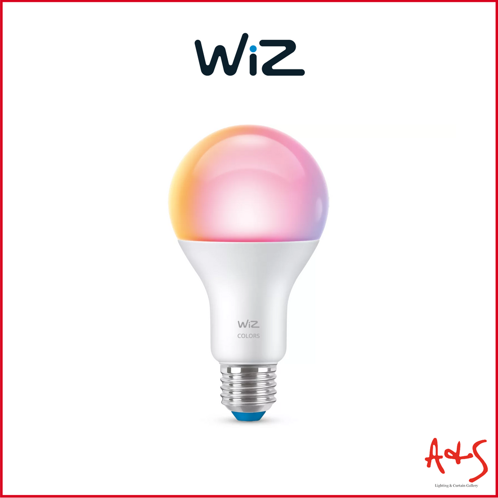 WiZ RGB Smart LED Bulb 8W E27 806lm – A&S Lighting and Curtain Gallery
